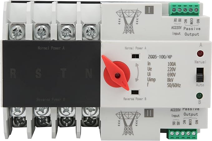 ATS Automatic Transfer Switch 100A 3-Phasen Din-Rail | S82944